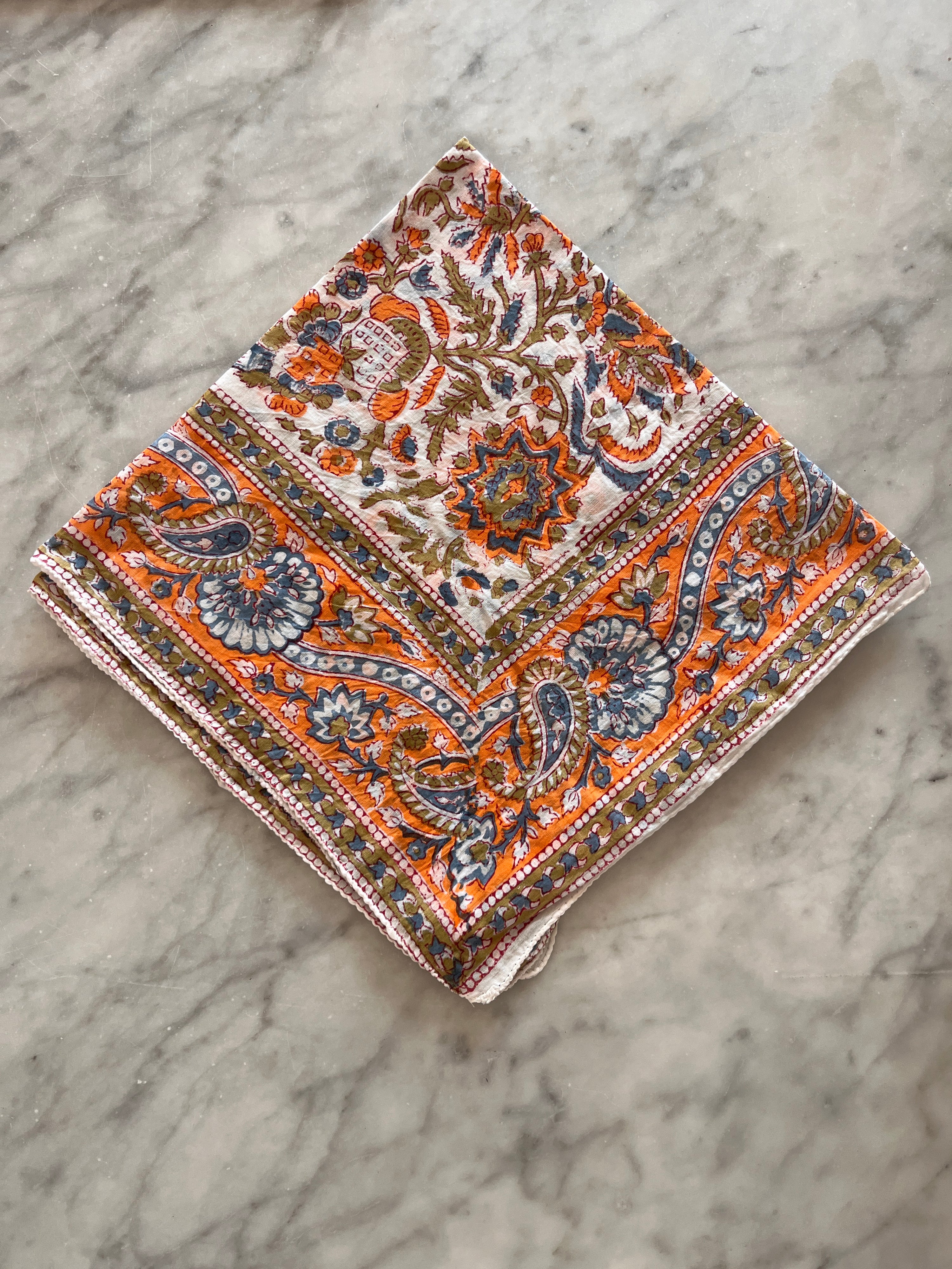 Block Printed Kerchief – FOLK
