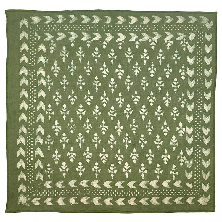 Wax Resist Bandana - Green – FOLK
